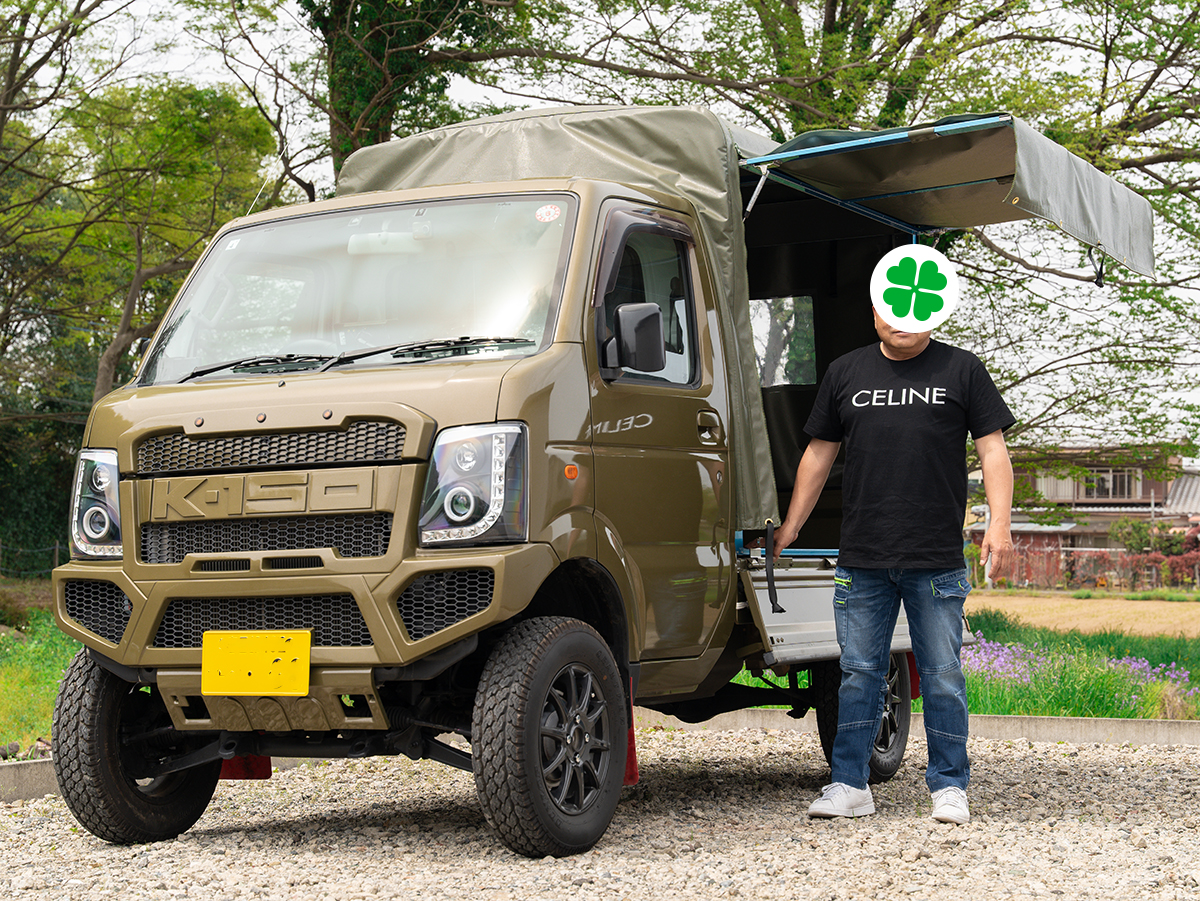 「RV-1」を取り付けたお写真を頂きました｜軽トラ幌の専門店「サンエイストア」